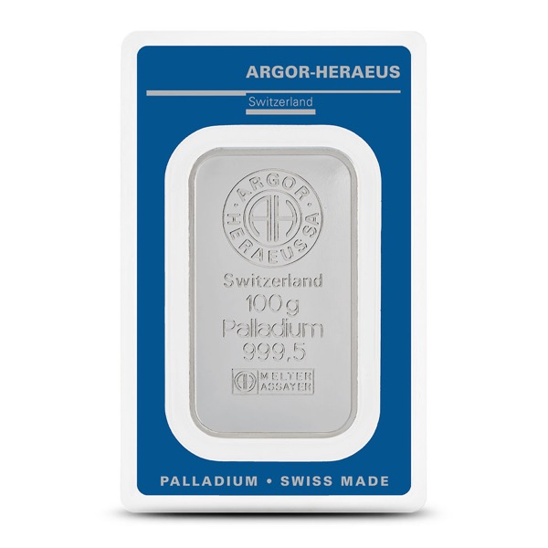 100 GRAM PALLADIUM BAR ARGOR-HERAEUS – PRECIOUS METALS HQ